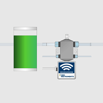 Hydrostatic level cells (HLC) monitor settlement in structures.